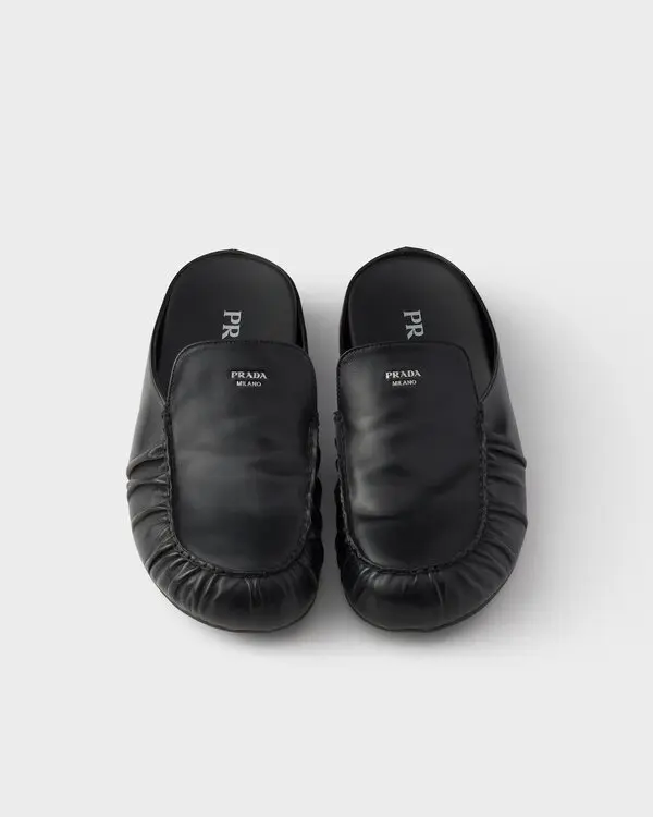 Prada Leather Mules