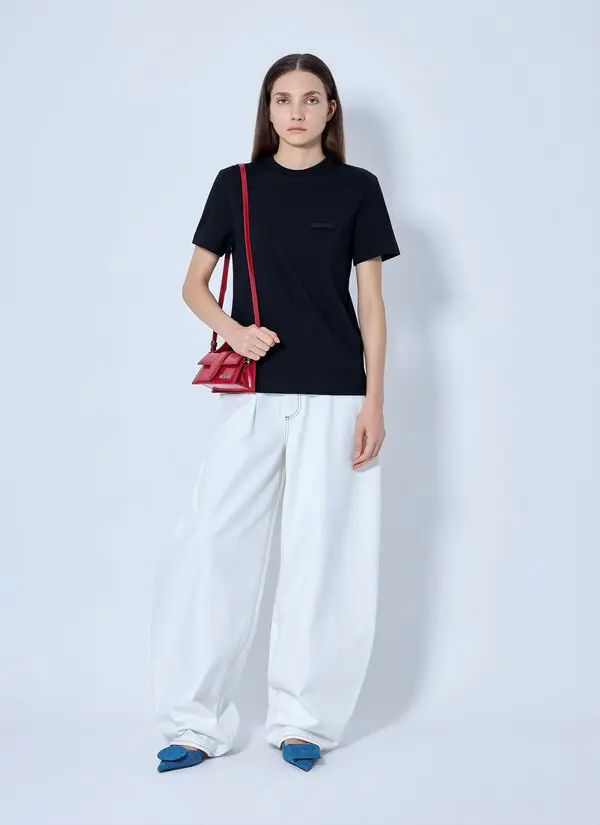 Jacquemus Gros Grain Short-sleeve T-shirt - Black