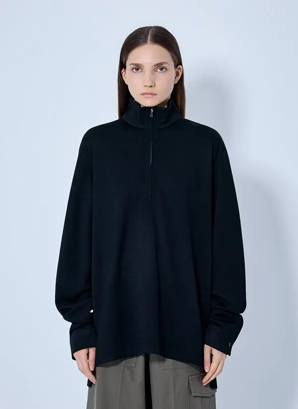 RIER Polar Jogging Virgin Wool Half-zip Top