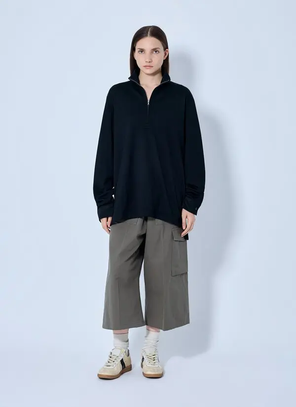RIER Polar Jogging Virgin Wool Half-zip Top