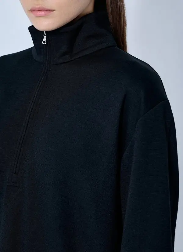 RIER Polar Jogging Virgin Wool Half-zip Top