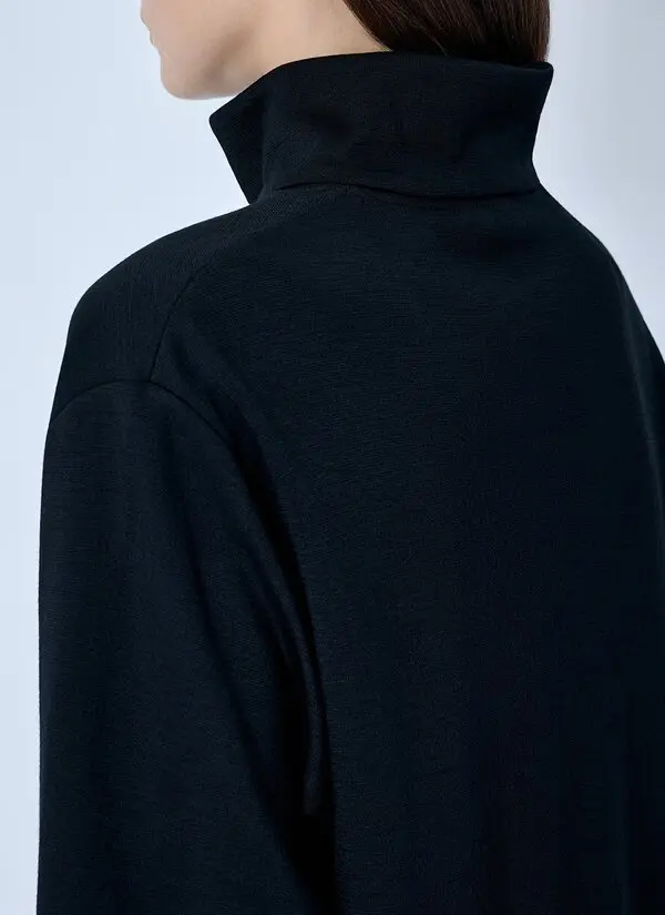 RIER Polar Jogging Virgin Wool Half-zip Top - Black