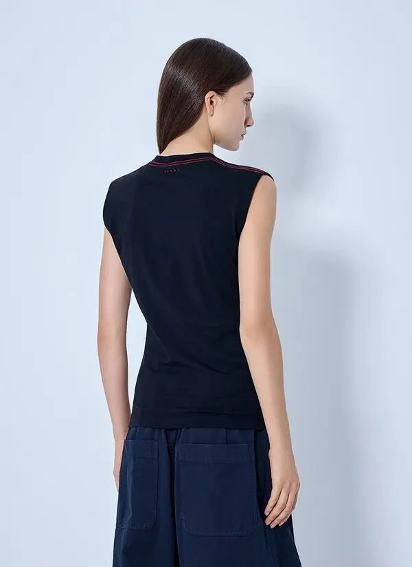 Marni Sleeveless Top With Cut-out Detailing