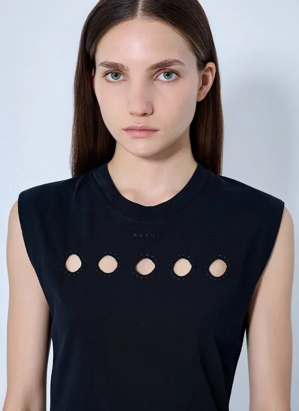 Marni Sleeveless Top With Cut-out Detailing