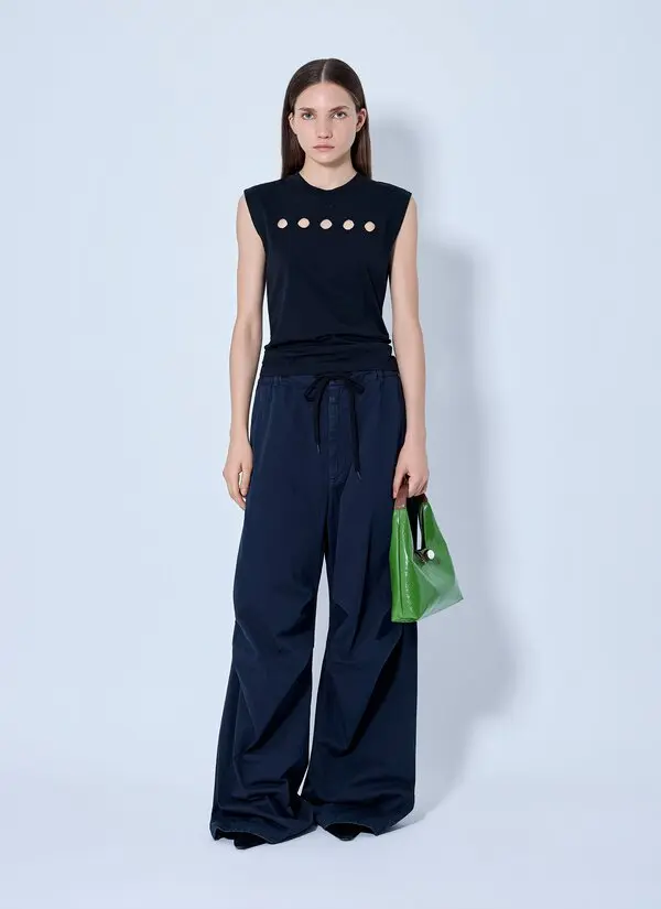 Marni Sleeveless Top With Cut-out Detailing - Black