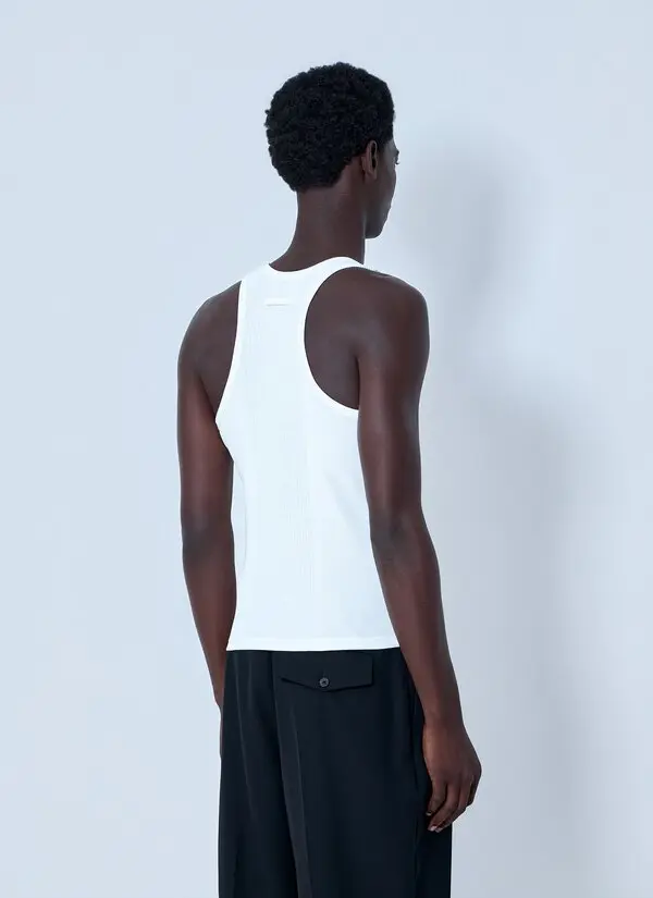 JEAN PAUL GAULTIER Ribbed Tank Top With Metallic Hardware