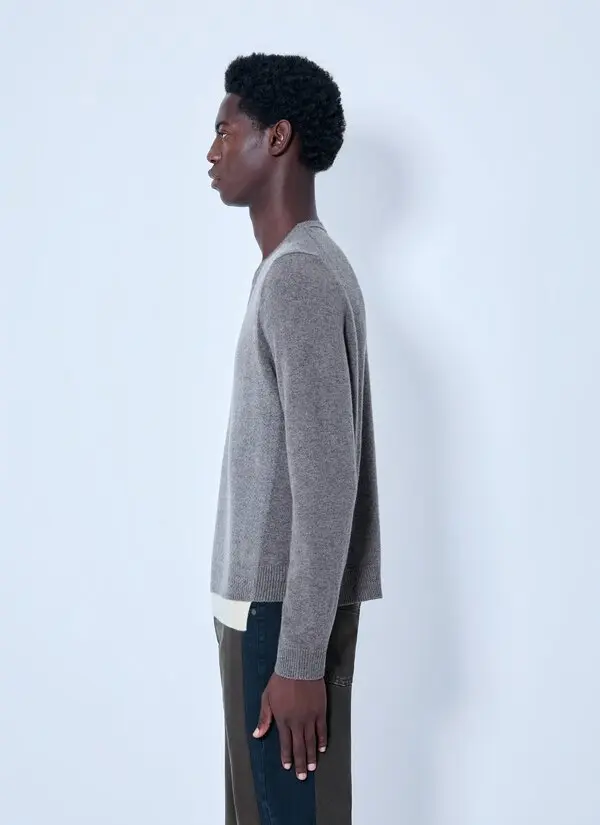 MAISON MARGIELA Fused Knit Sweater - Gray