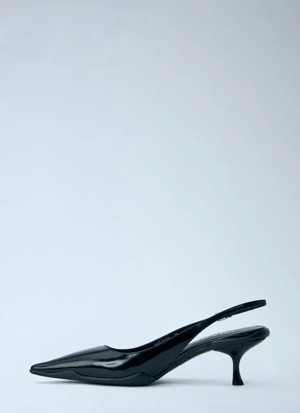 Prada Pointed-toe Slingback Pumps - Black