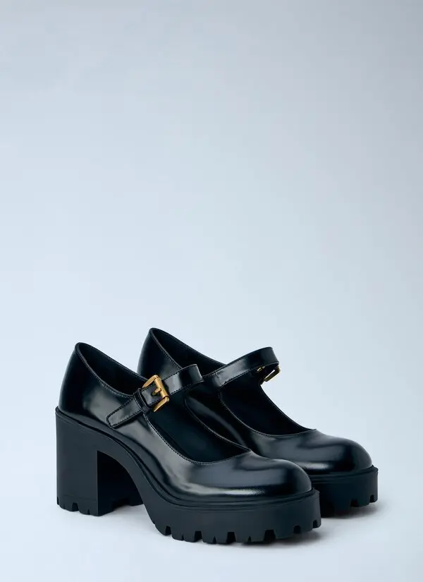 Prada Brushed Leather Pumps