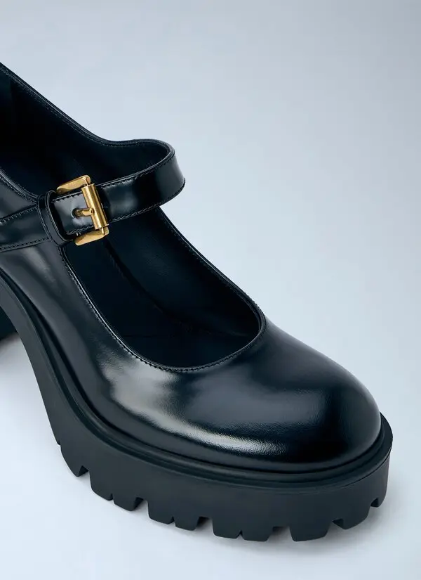 Prada Brushed Leather Pumps