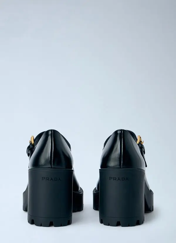 Prada Brushed Leather Pumps