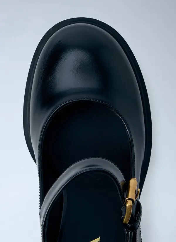 Prada Brushed Leather Pumps