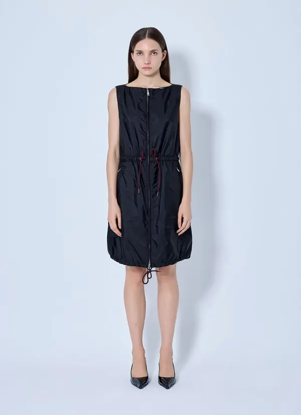 Prada Re-nylon Mini Dress - Black