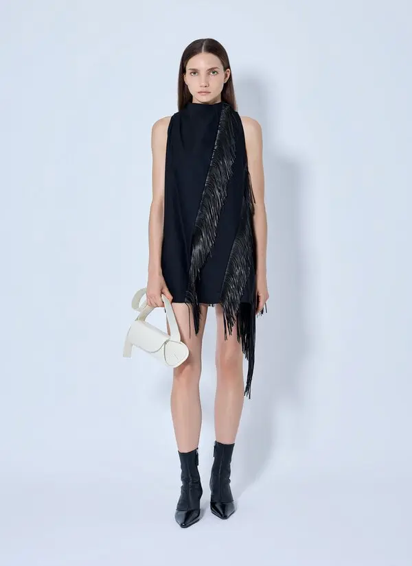 Sportmax Fringe Trim Sleeveless Dress