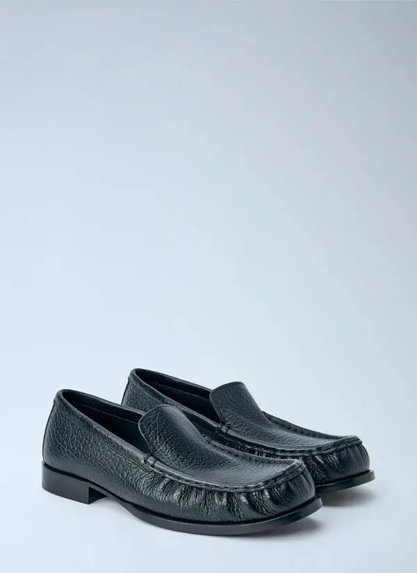 Dries Van Noten Textured Leather Loafers