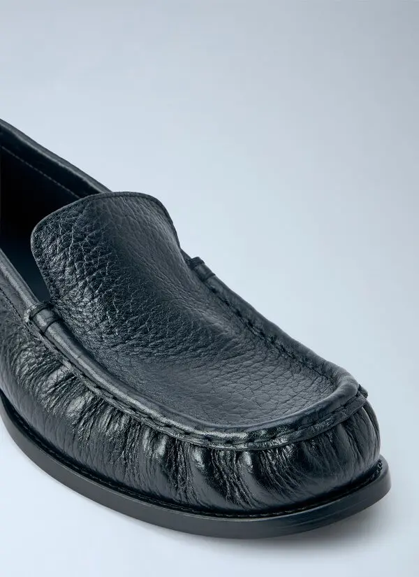 Dries Van Noten Textured Leather Loafers