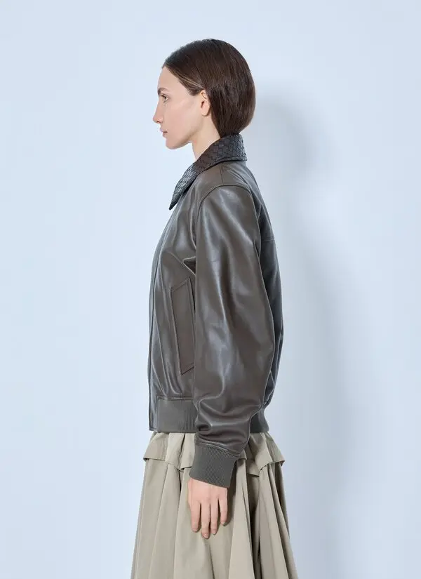 Bottega Veneta Shiny Leather Blouson