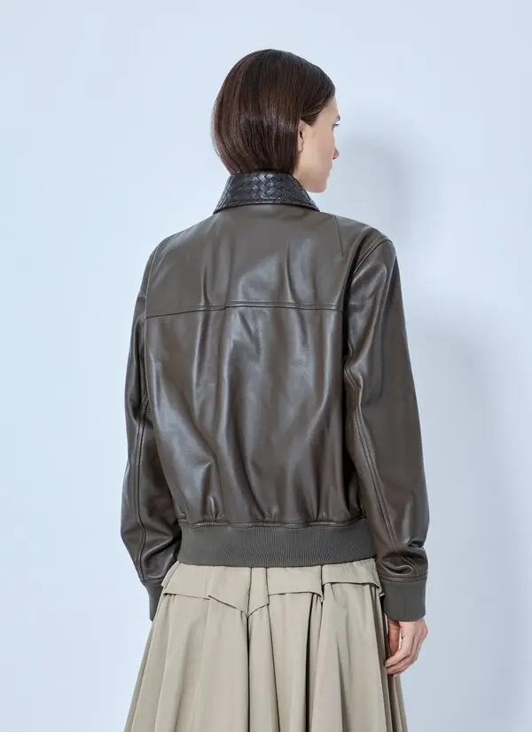 Bottega Veneta Shiny Leather Blouson