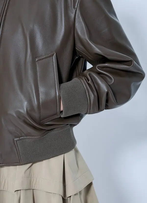 Bottega Veneta Shiny Leather Blouson