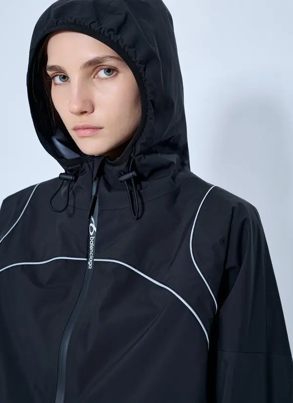 Balenciaga Cropped Hooded Jacket