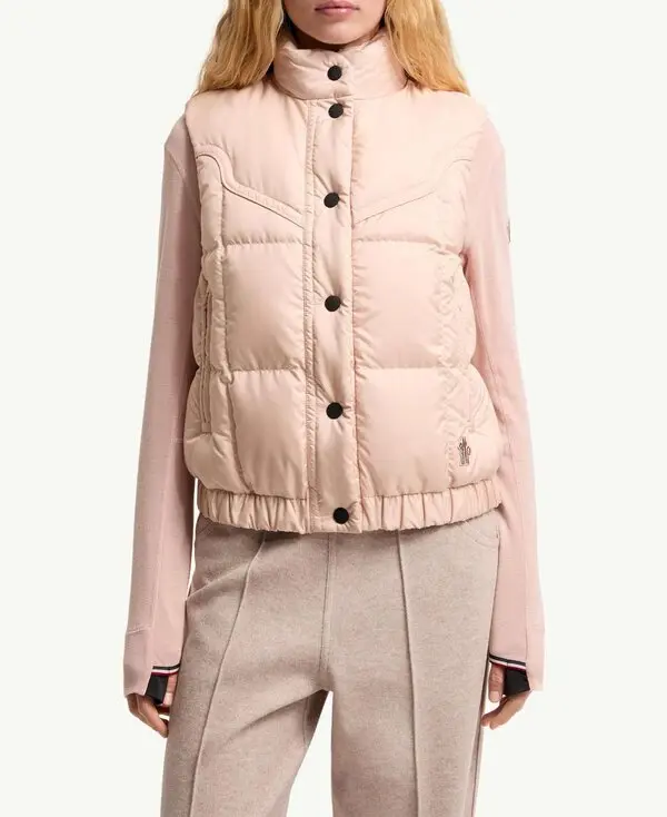 Moncler Doucy Square-quilted Down Vest