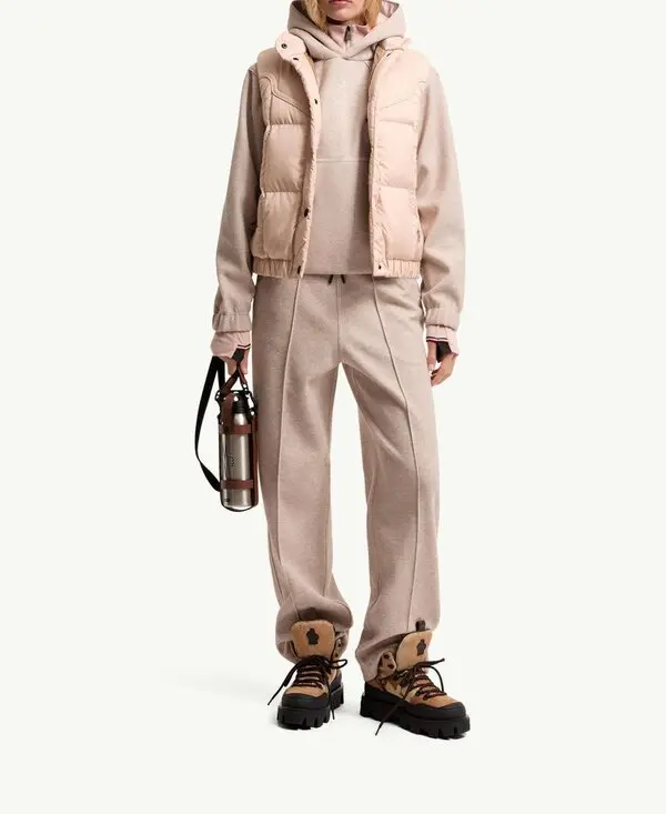 Moncler Doucy Square-quilted Down Vest - Pink
