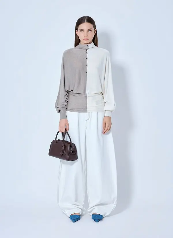 Jacquemus Le Losange Knit Polo - Cream