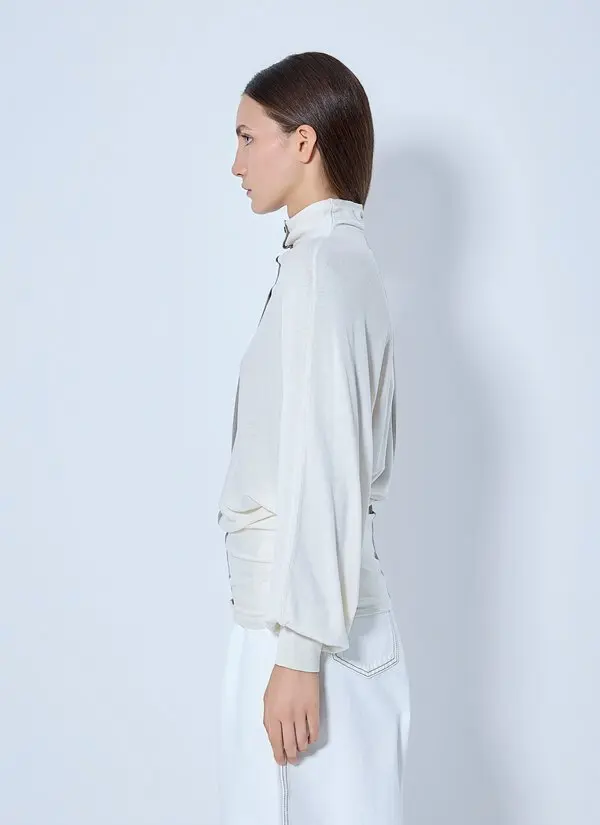 Jacquemus Le Losange Knit Polo - Cream