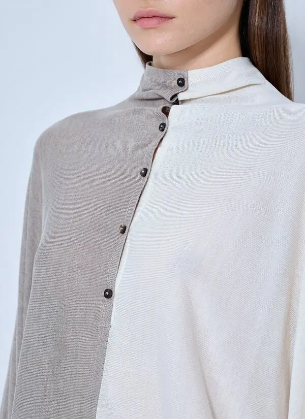 Jacquemus Le Losange Knit Polo - Cream