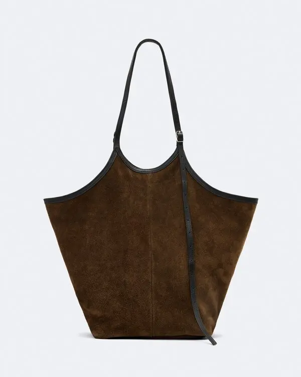 ALLSAINTS Siloh Suede Magazine Tote Bag