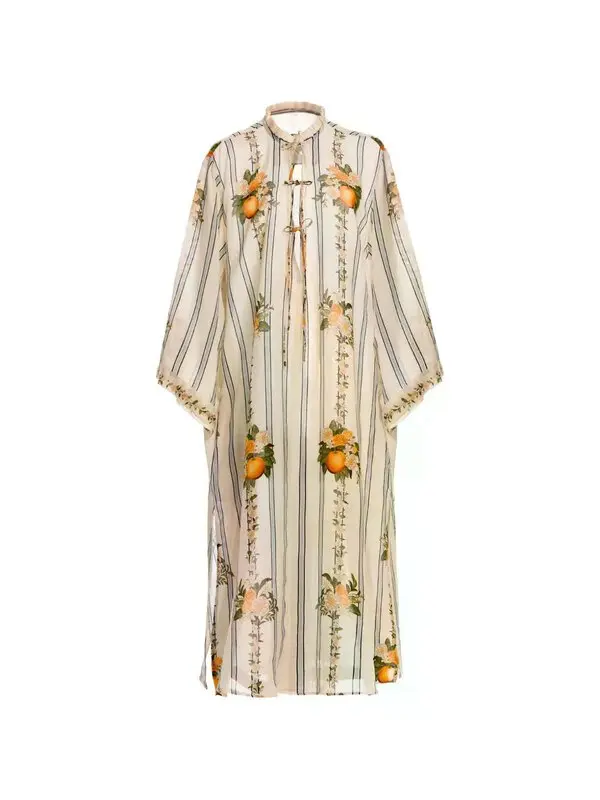Agua Bendita Datil Valle Kaftan Dress - Neutrals