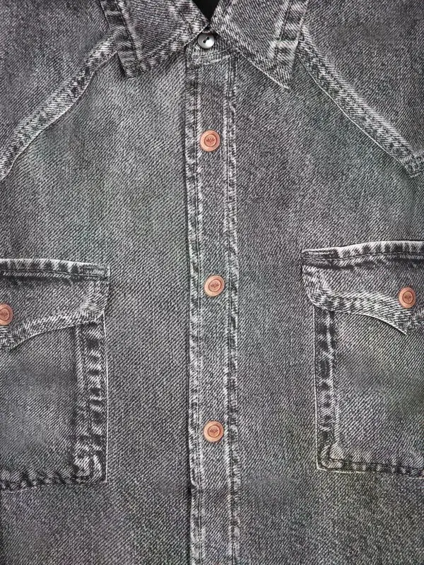 PIERRE-LOUIS MASCIA Aloe Western-style Denim Shirt