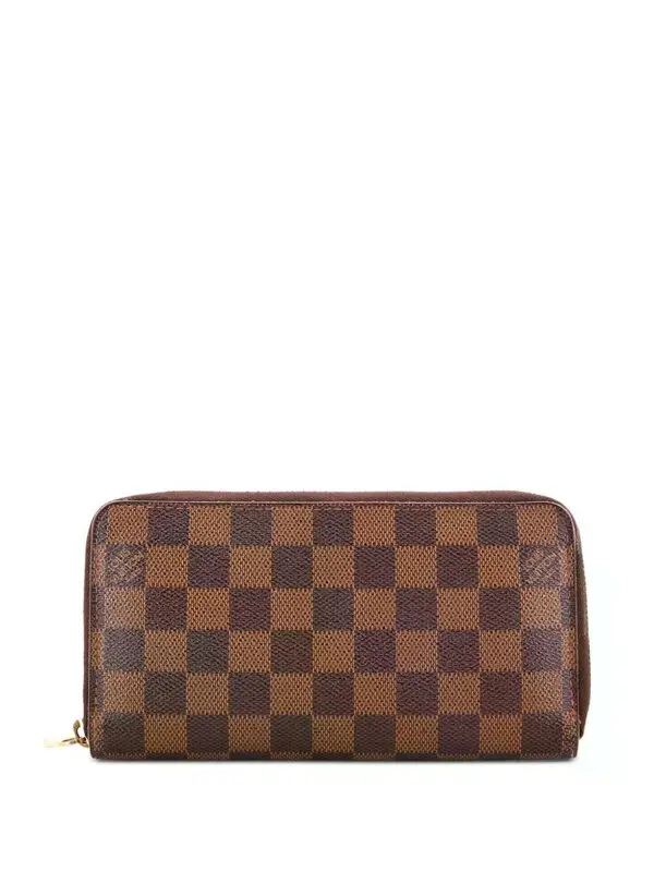 LOUIS VUITTON Zippy Wallet Damier Small Wallets - Brown