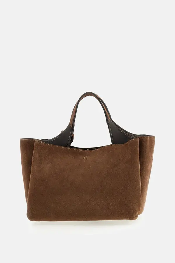 TOD'S Borsa Apa 2 Manici Mini Suede - Brown