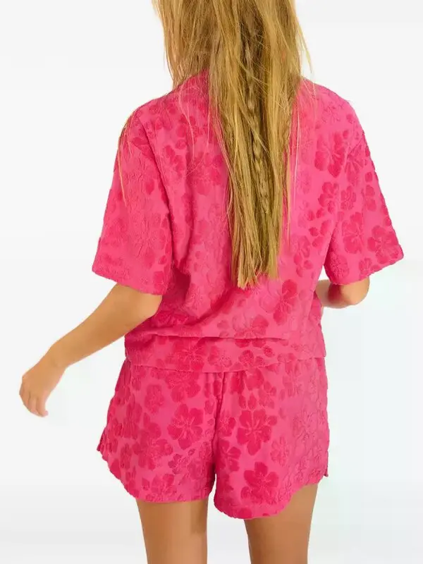 BANANA MOON Floral-pattern Terry-cloth Shirt