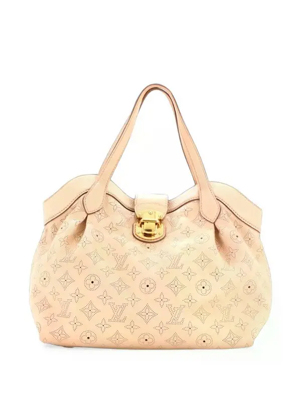 LOUIS VUITTON Cirrus Handbag Mahina Leather Pm Tote Bag