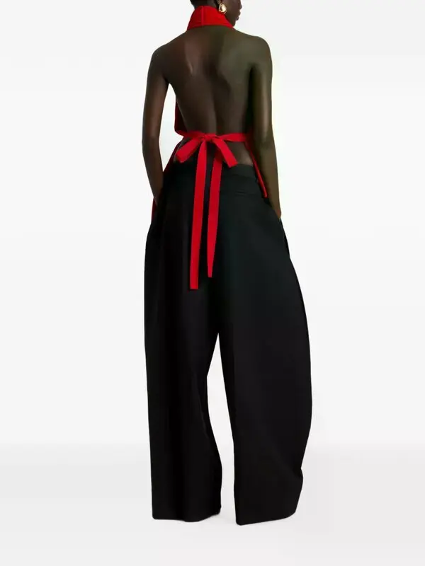 Givenchy Draped Top In Velvet With Open Back