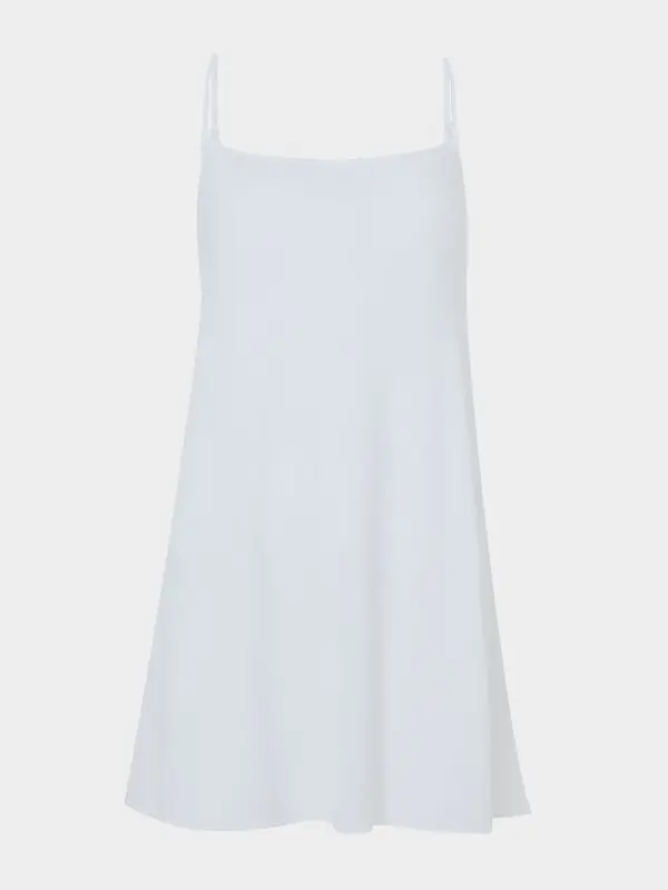 Hunza G Twisty Strap Mini Dress
