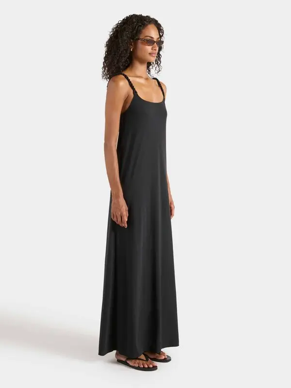 Hunza G Twisty Strap Long Dress