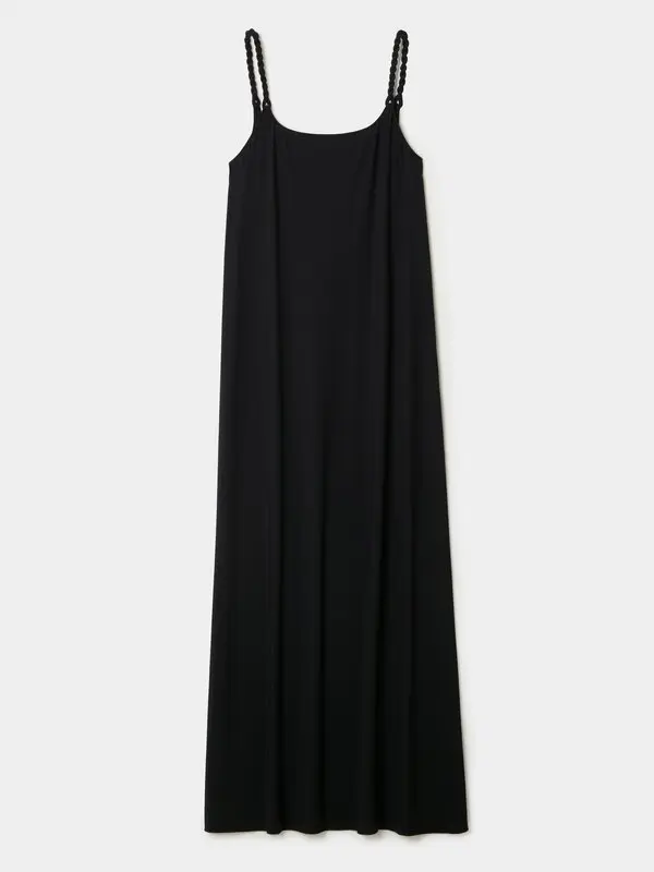 Hunza G Twisty Strap Long Dress