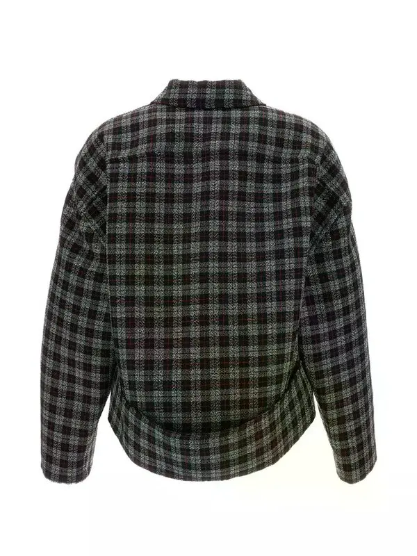 Marni Check-pattern Zip-up Jacket - Grey