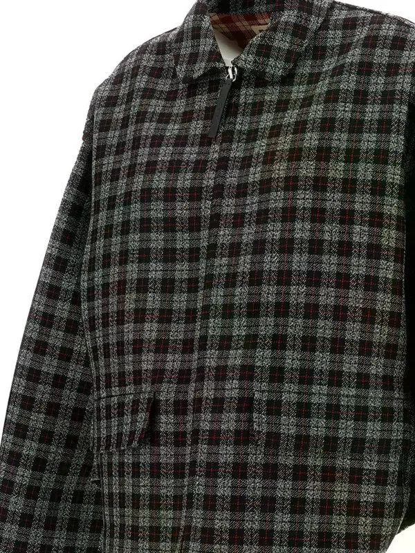 Marni Check-pattern Zip-up Jacket - Grey