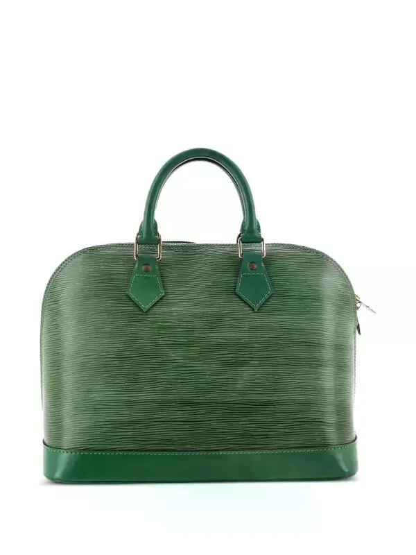 LOUIS VUITTON Vintage Alma Handbag Epi Leather Pm Satchel - Green
