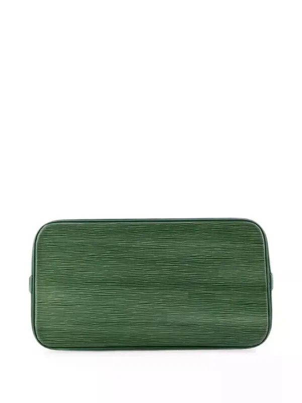 LOUIS VUITTON Vintage Alma Handbag Epi Leather Pm Satchel - Green