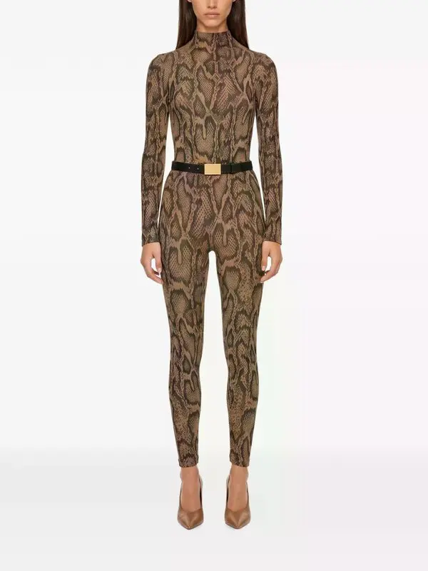 Wolford Snake-print Trousers