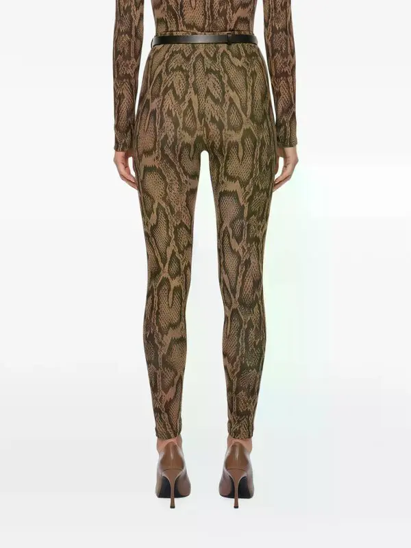 Wolford Snake-print Trousers