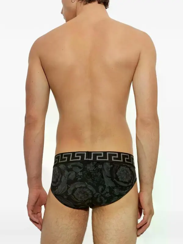 Versace Greca Barocco-print Briefs