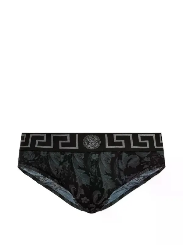 Versace Greca Barocco-print Briefs