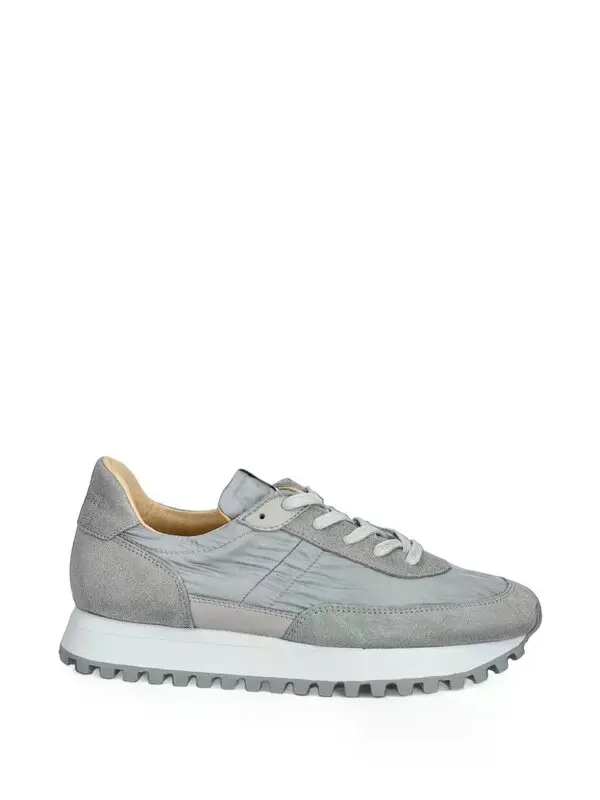 Novesta Suede-panelled Sneakers - Grey