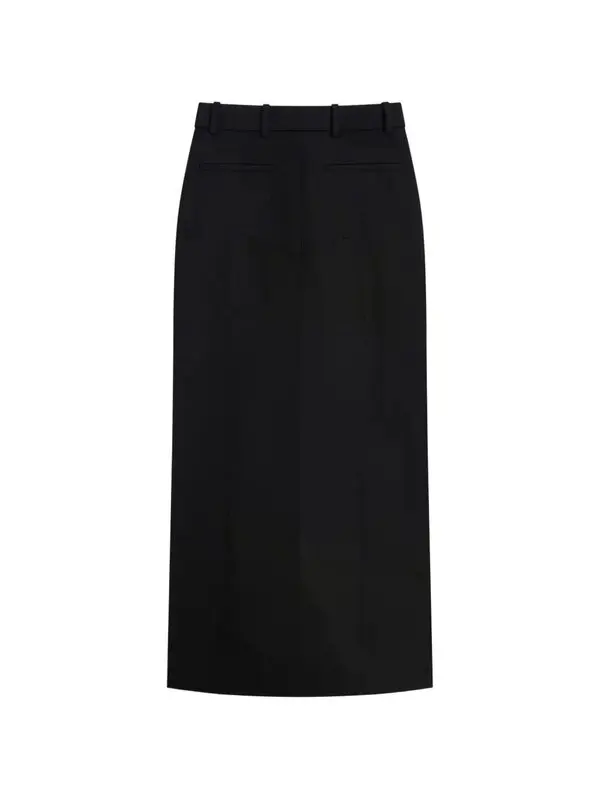 Givenchy Slashed Midi Skirt In Wool